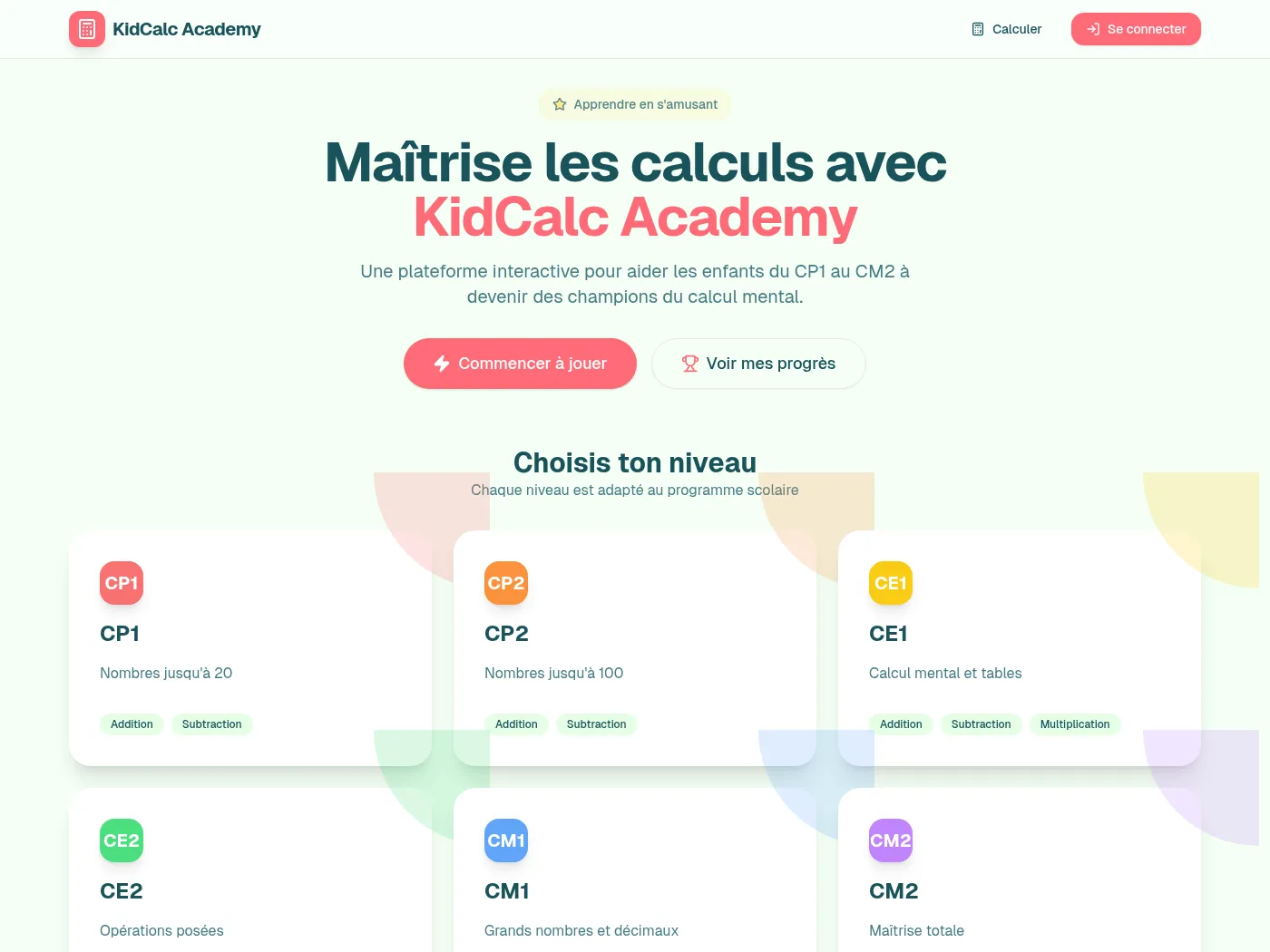 KidCalc Academy