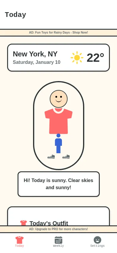 KidClothes Forecast App