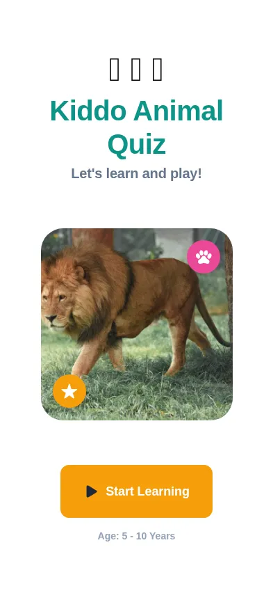 Kiddo Animal Quiz