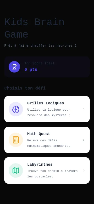 Kids Brain Game App