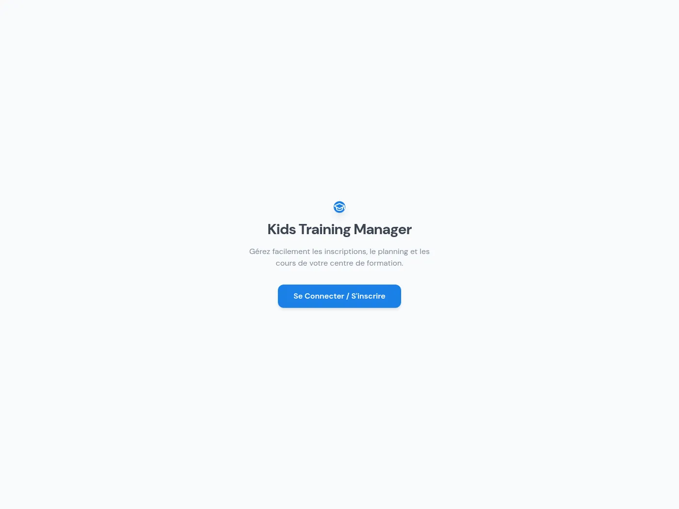 Kids Training Manager