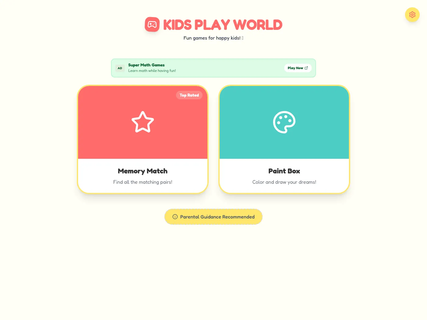 Kids Games Fun App