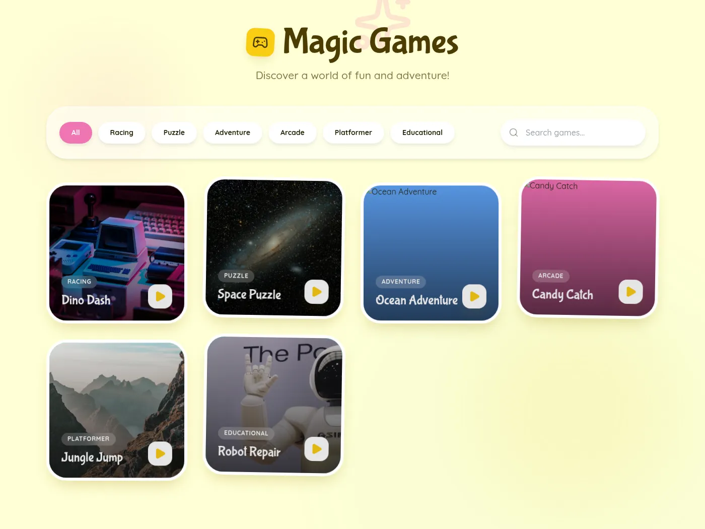 Kids Games Gallery