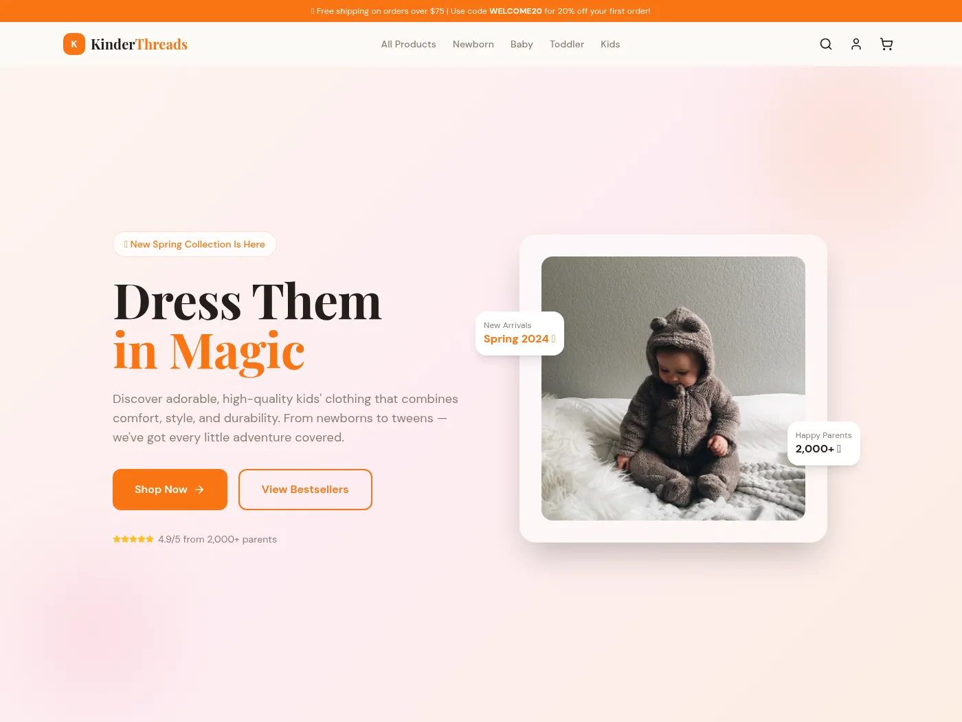 KinderThreads Storefront
