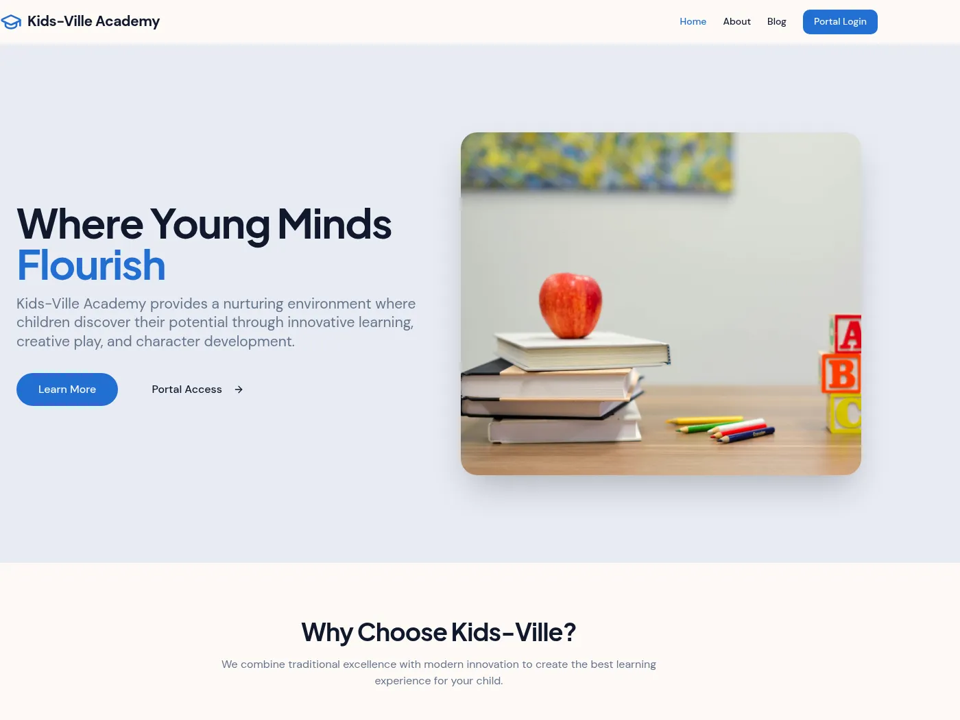 Kids-Ville Academy Portal