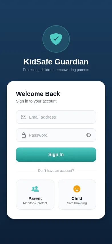 KidSafe Guardian App