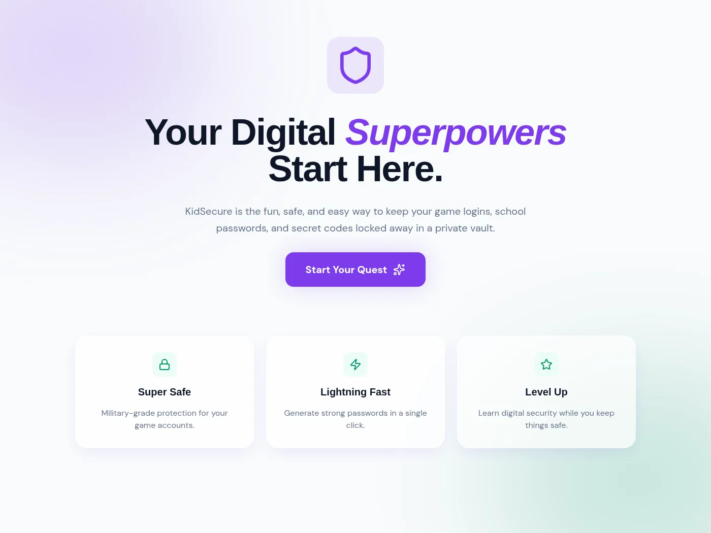 KidSecure Password Manager