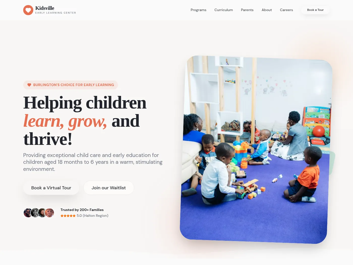 Kidsville Learning Center Web