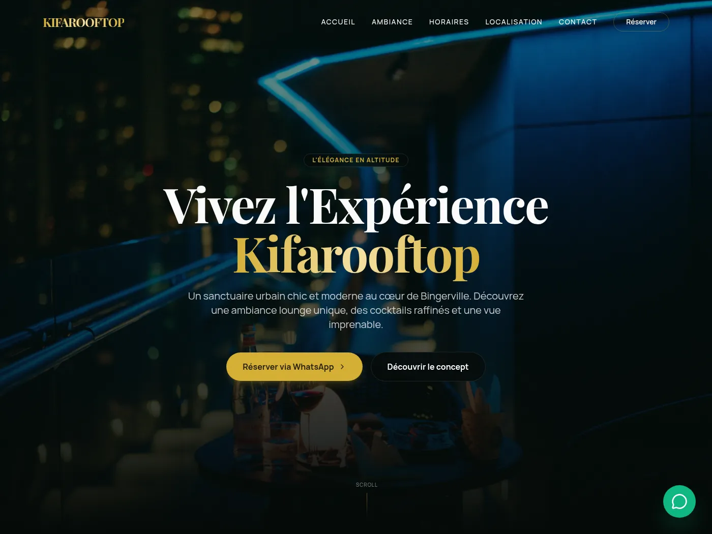 Kifarooftop Web Experience