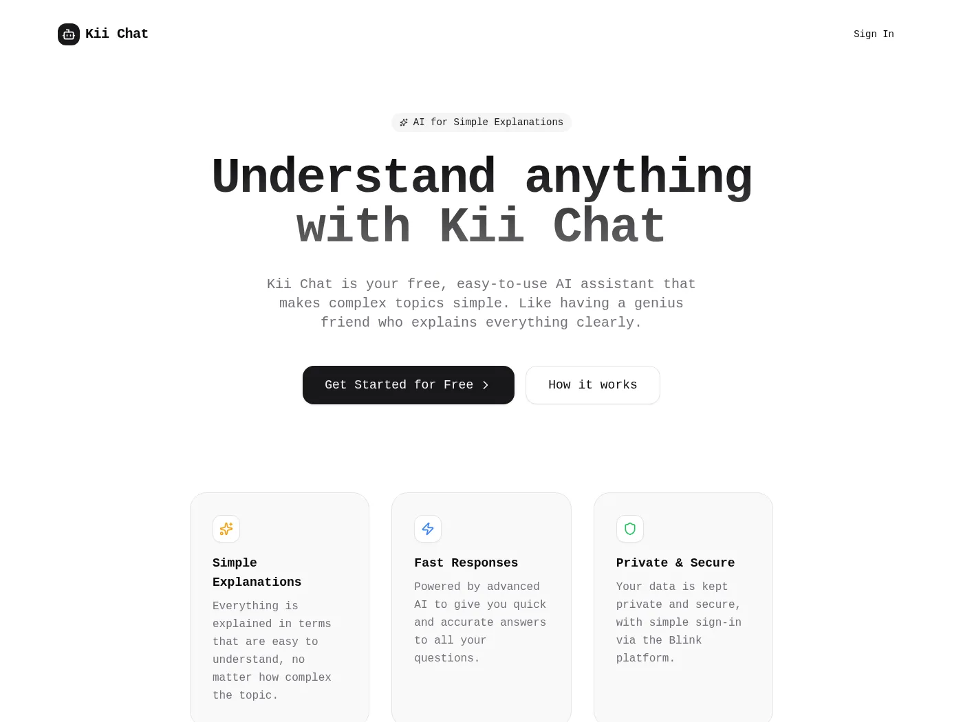 Kii Chat Simplify