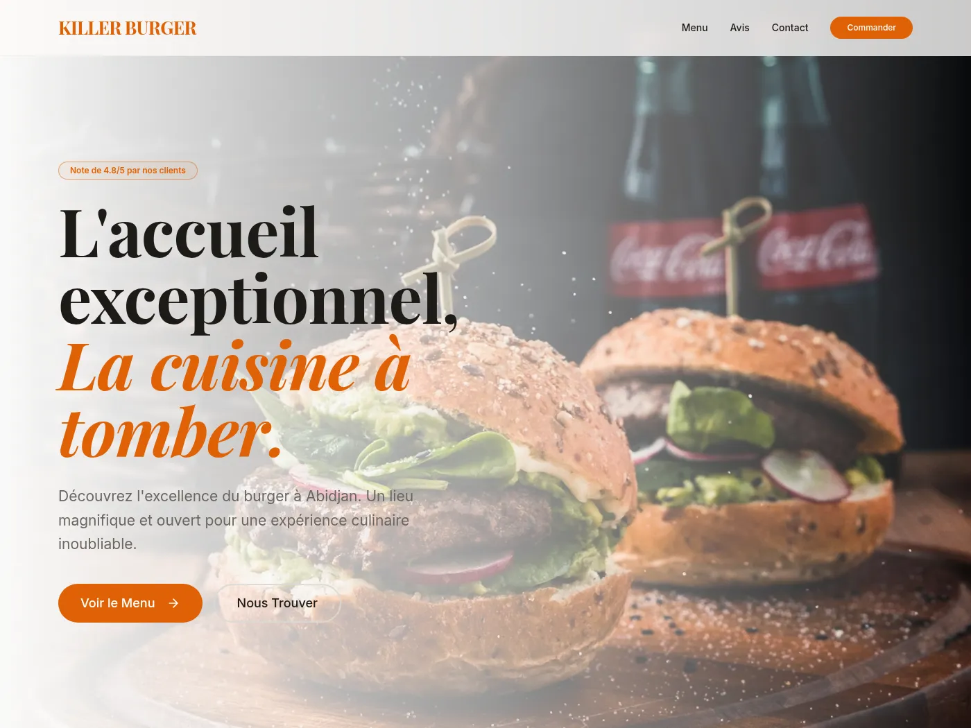 Killer Burger Web Presence