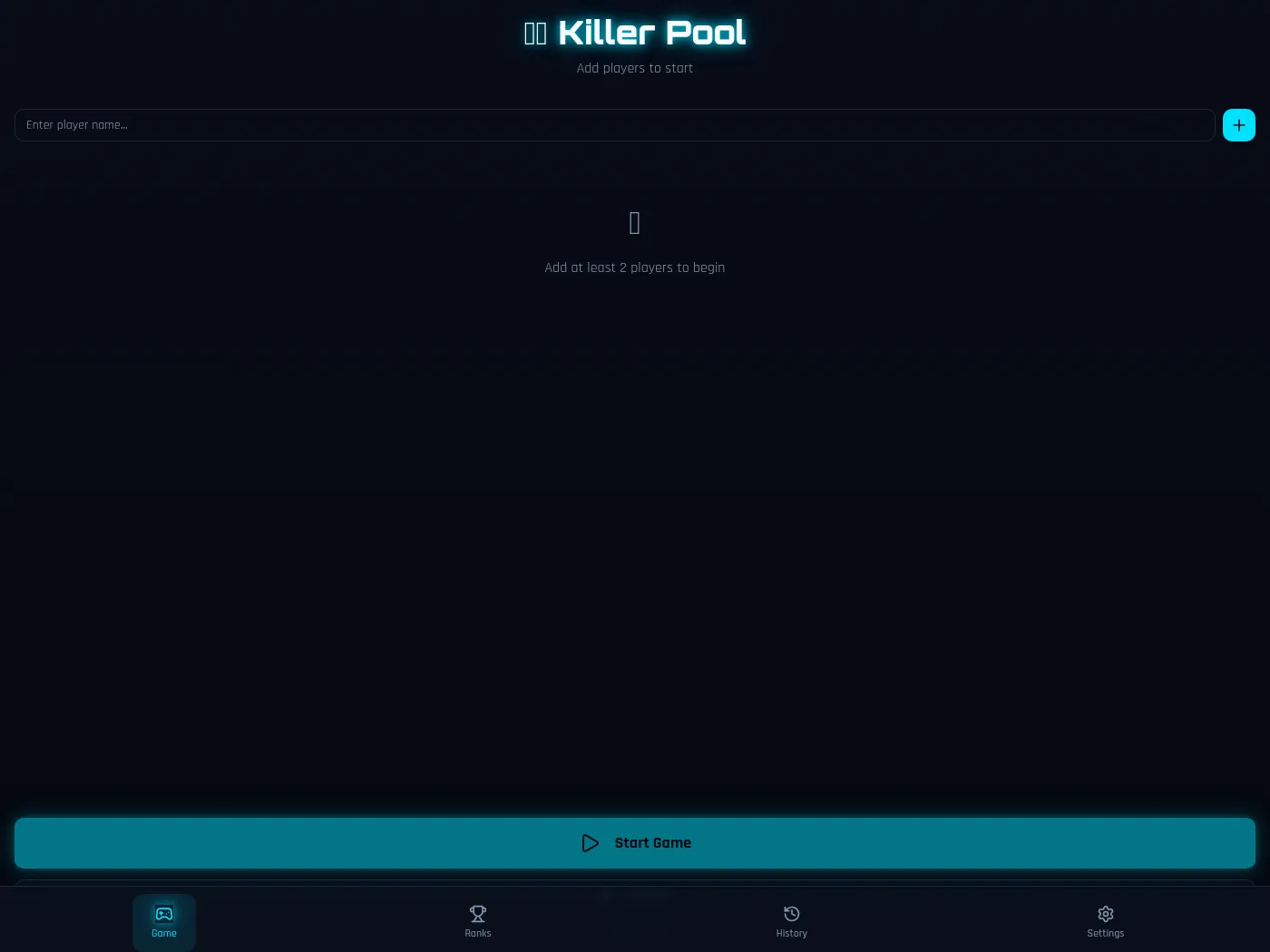 Killer Pool PWA