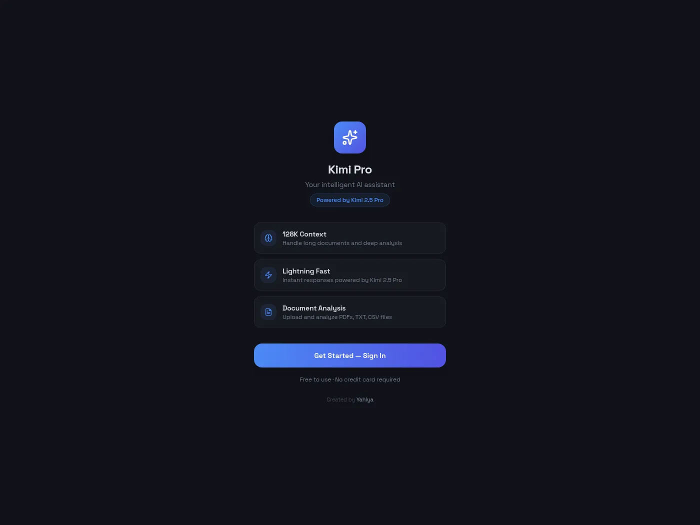 Kimi Pro AI Assistant
