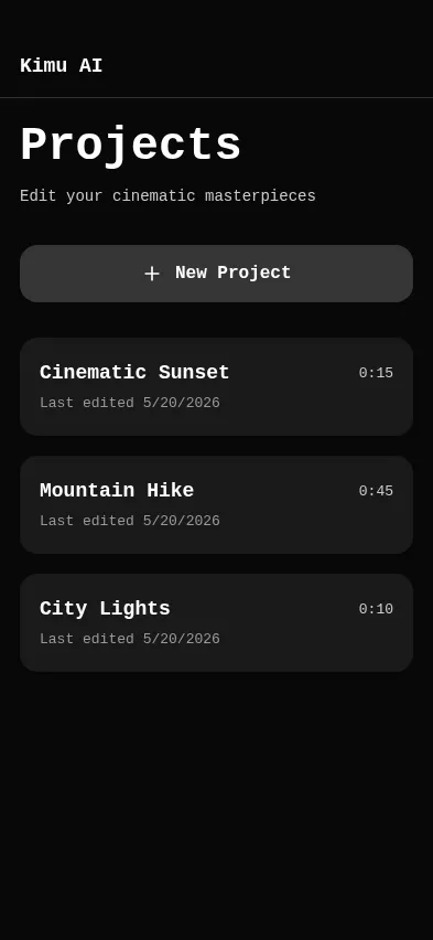 Kimu AI Video Editor
