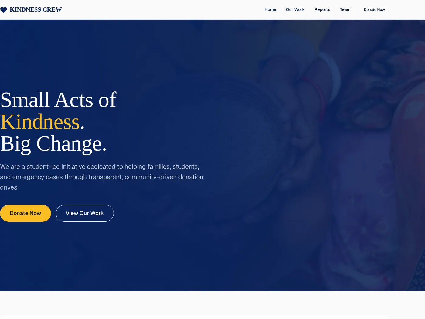 Kindness Crew NGO Site