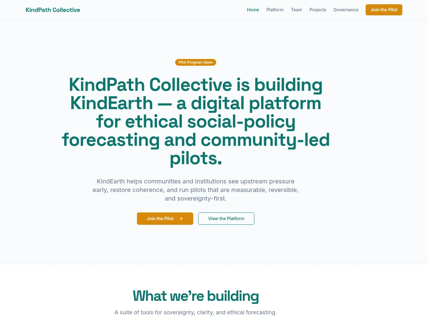 KindPath Platform Blueprint
