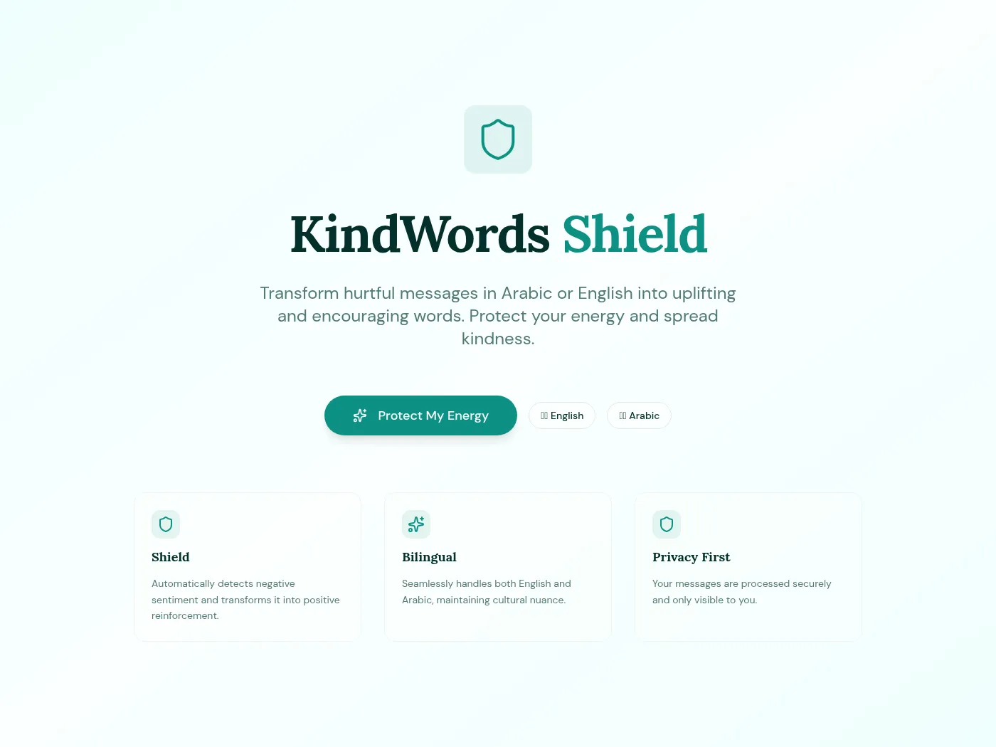 KindWords Shield