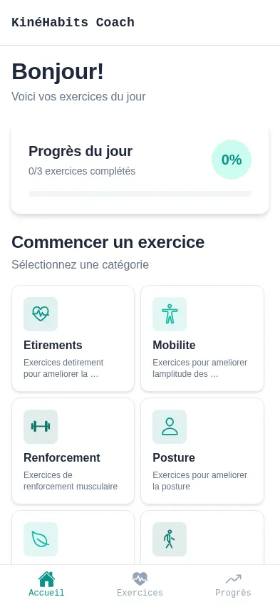 KinéHabits Coach