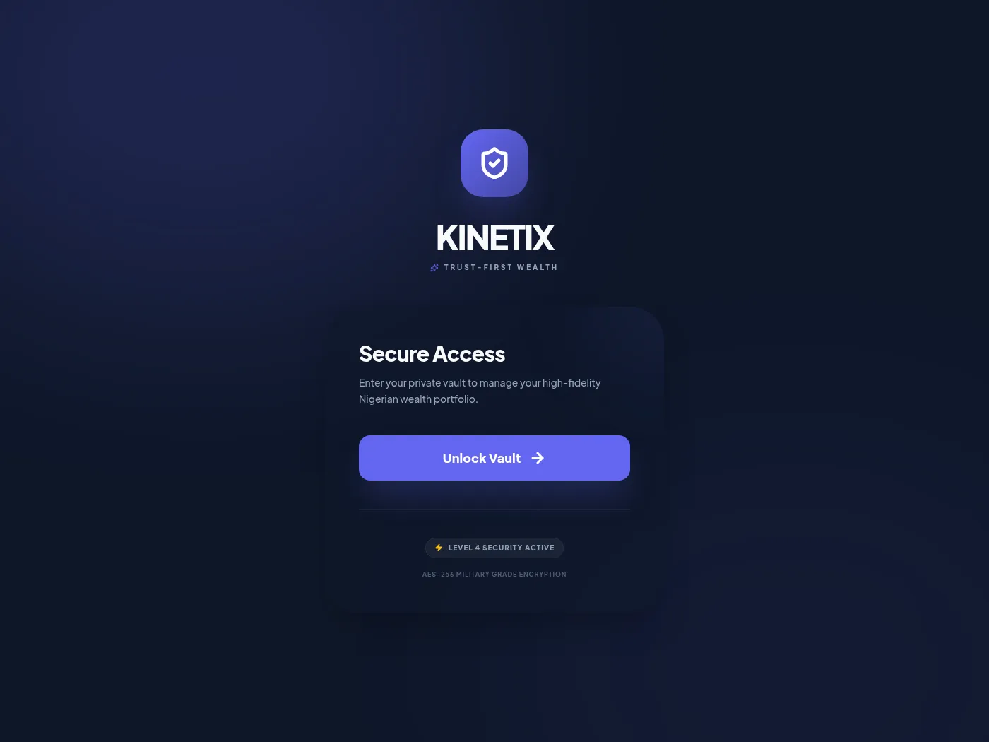 Kinetix Wealth Dashboard