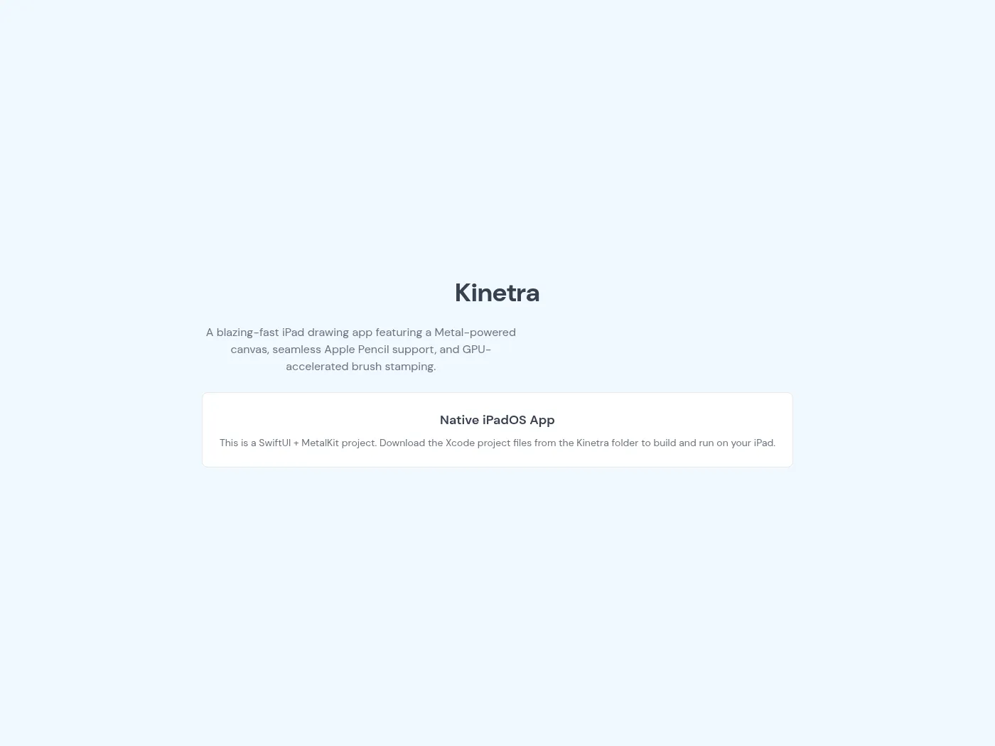 Kinetra iPad Metal Canvas