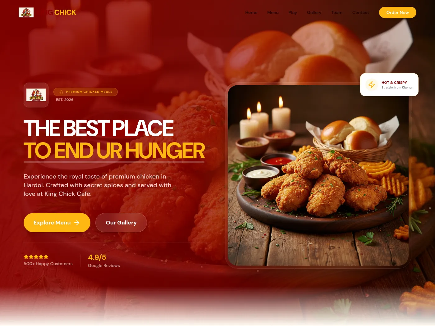 King Chick Café Web