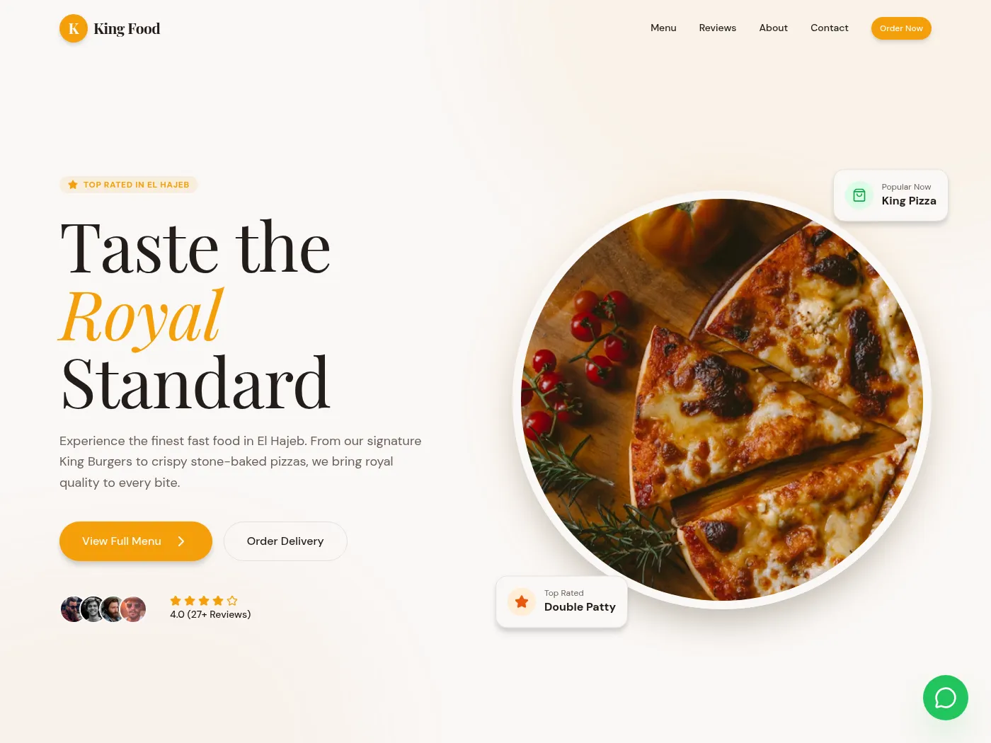 King Food Restaurant Site