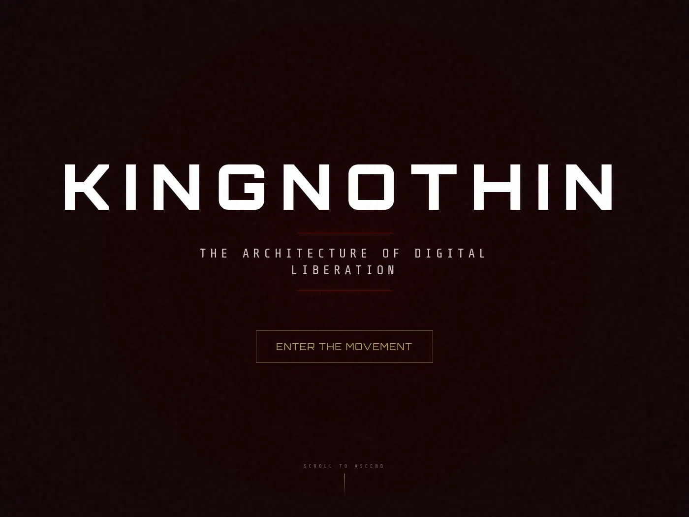 KINGNOTHIN Landing Page