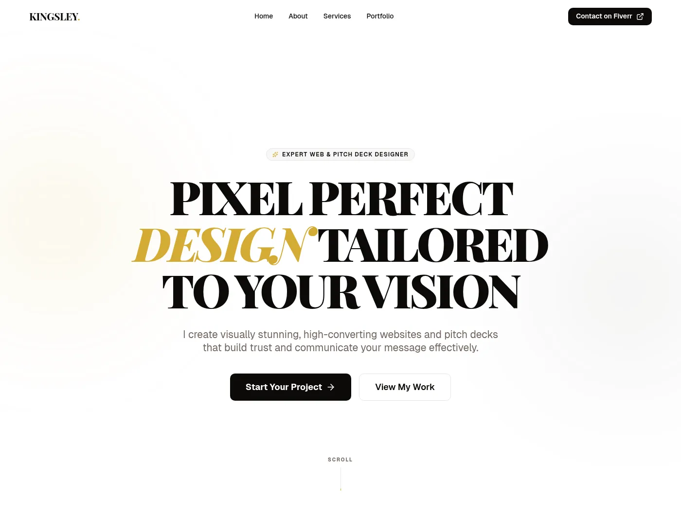 Kingsley Portfolio Site
