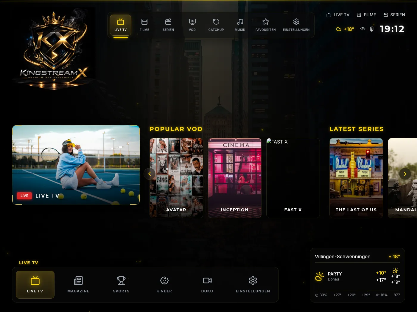 KingStreamX Ultra-Luxe IPTV