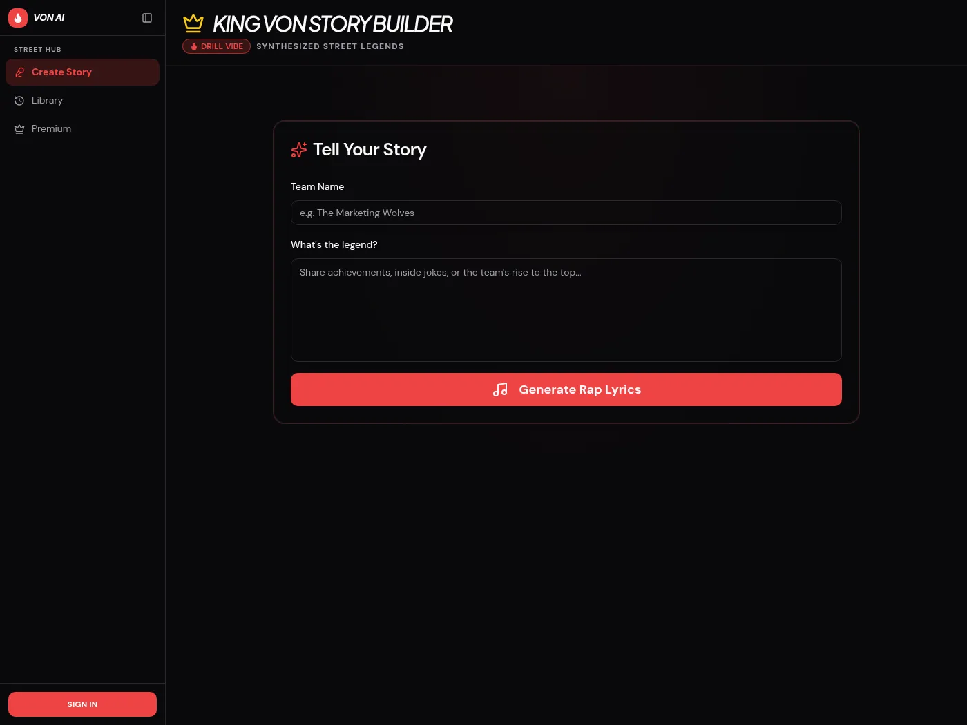 King Von AI Life Story