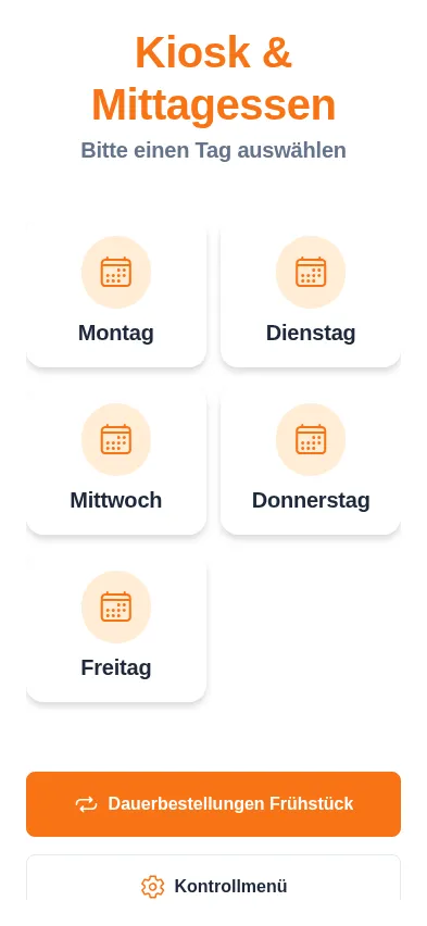 Kiosk Meal Selector