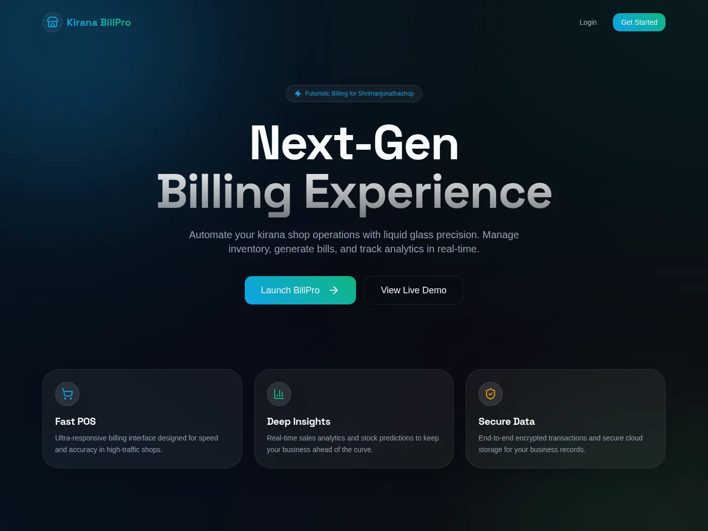 Kirana BillPro