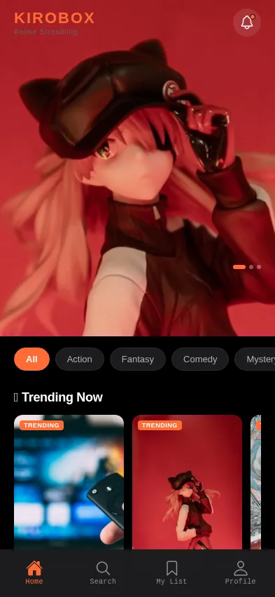 Kirobox Anime App