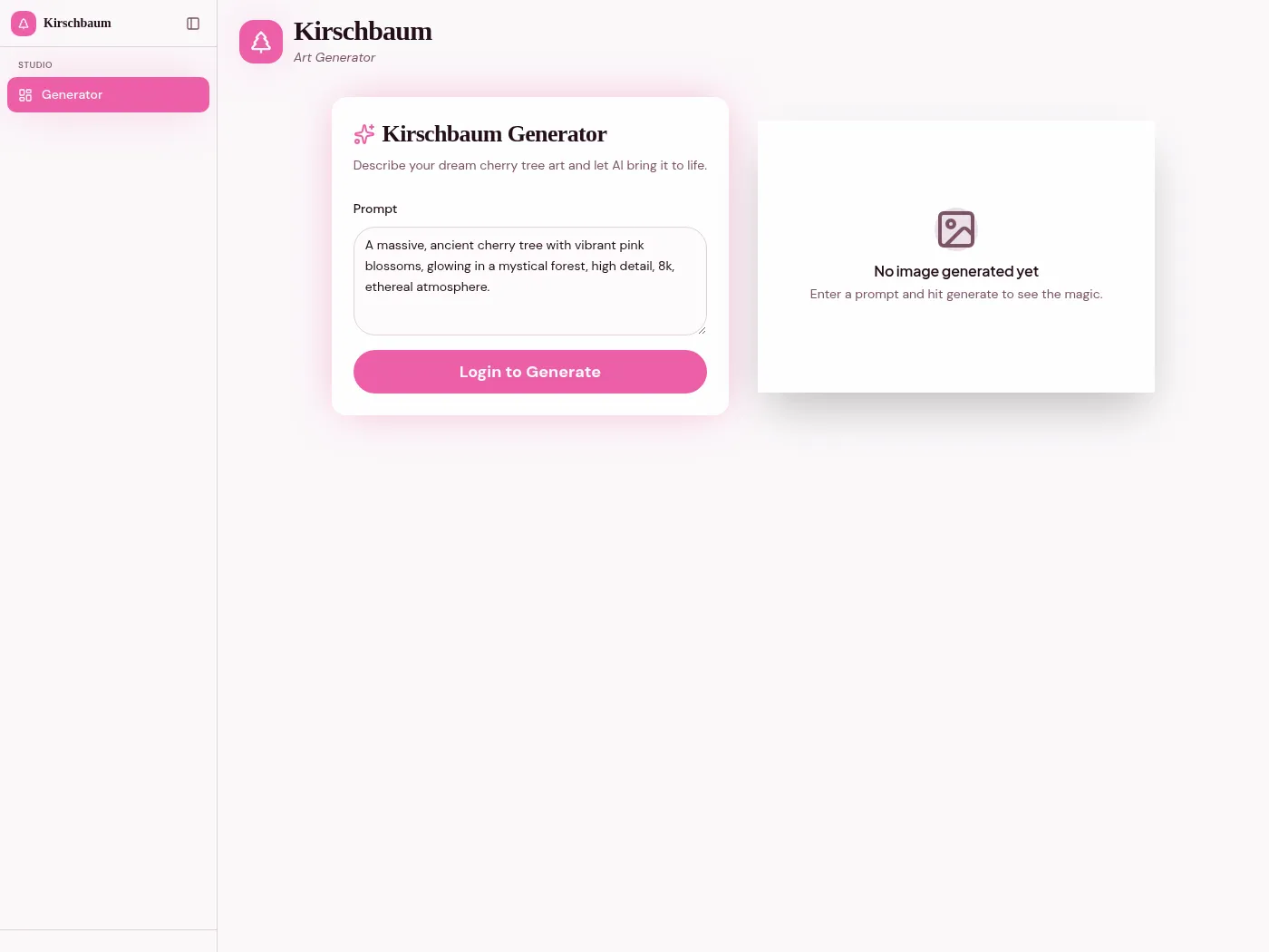Kirschbaum Art Generator