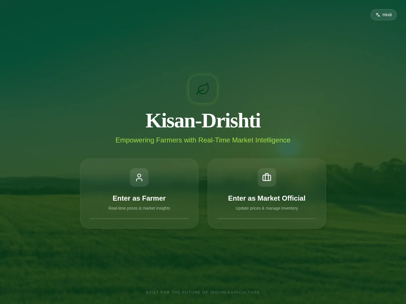 Kisan-Drishti Intelligence