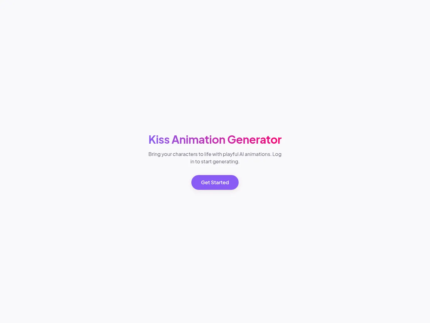 Kiss Animation Generator