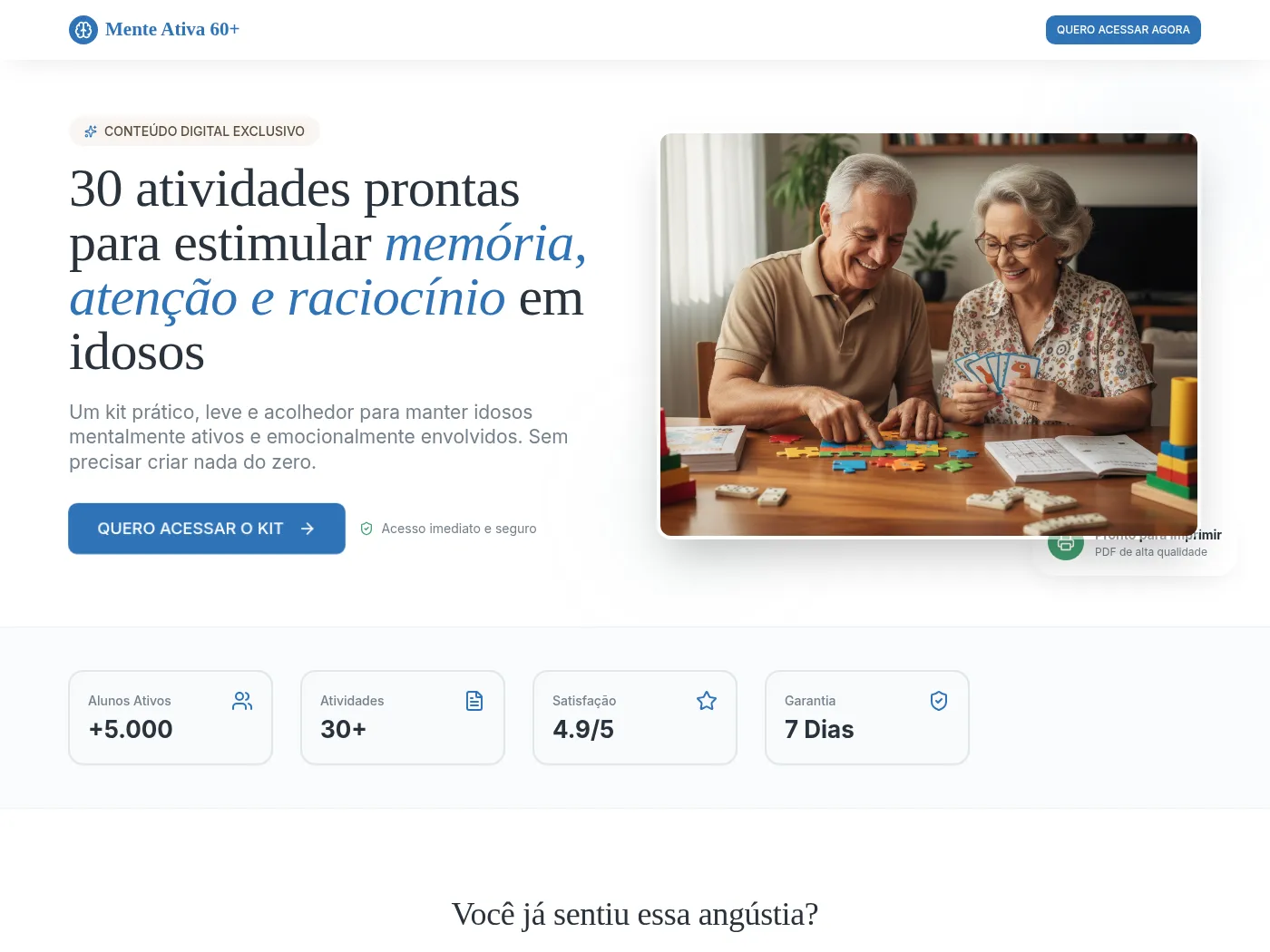 Kit Mente Ativa 60+ Page