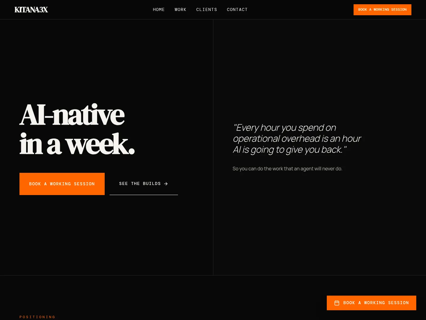 Kitana3x Booking Site