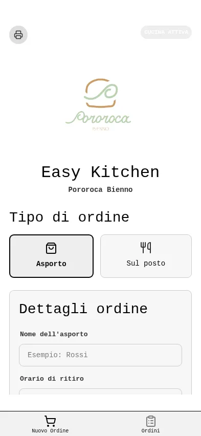 Easy Kitchen Orders