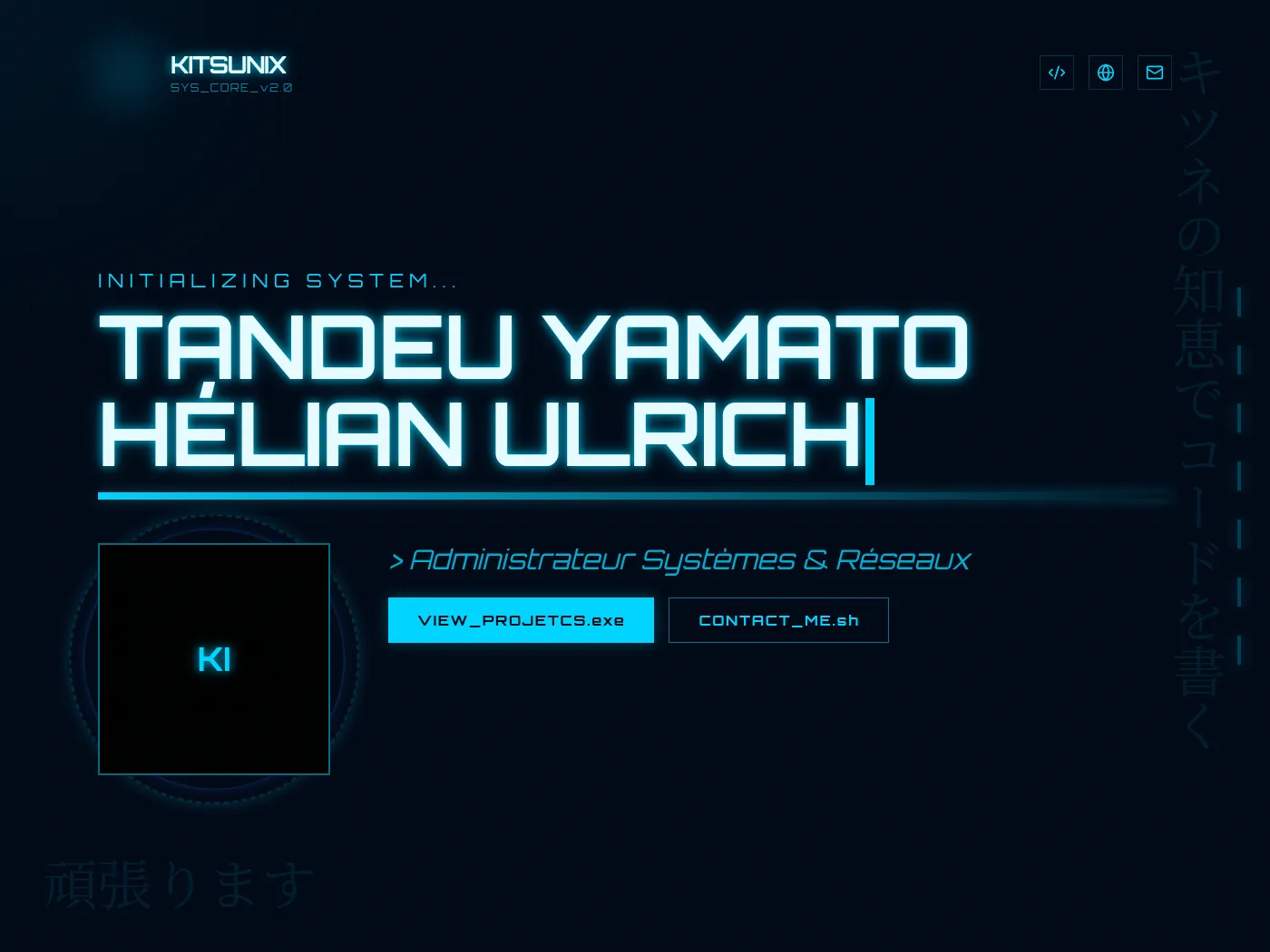 Kitsunix Cyberpunk Portfolio