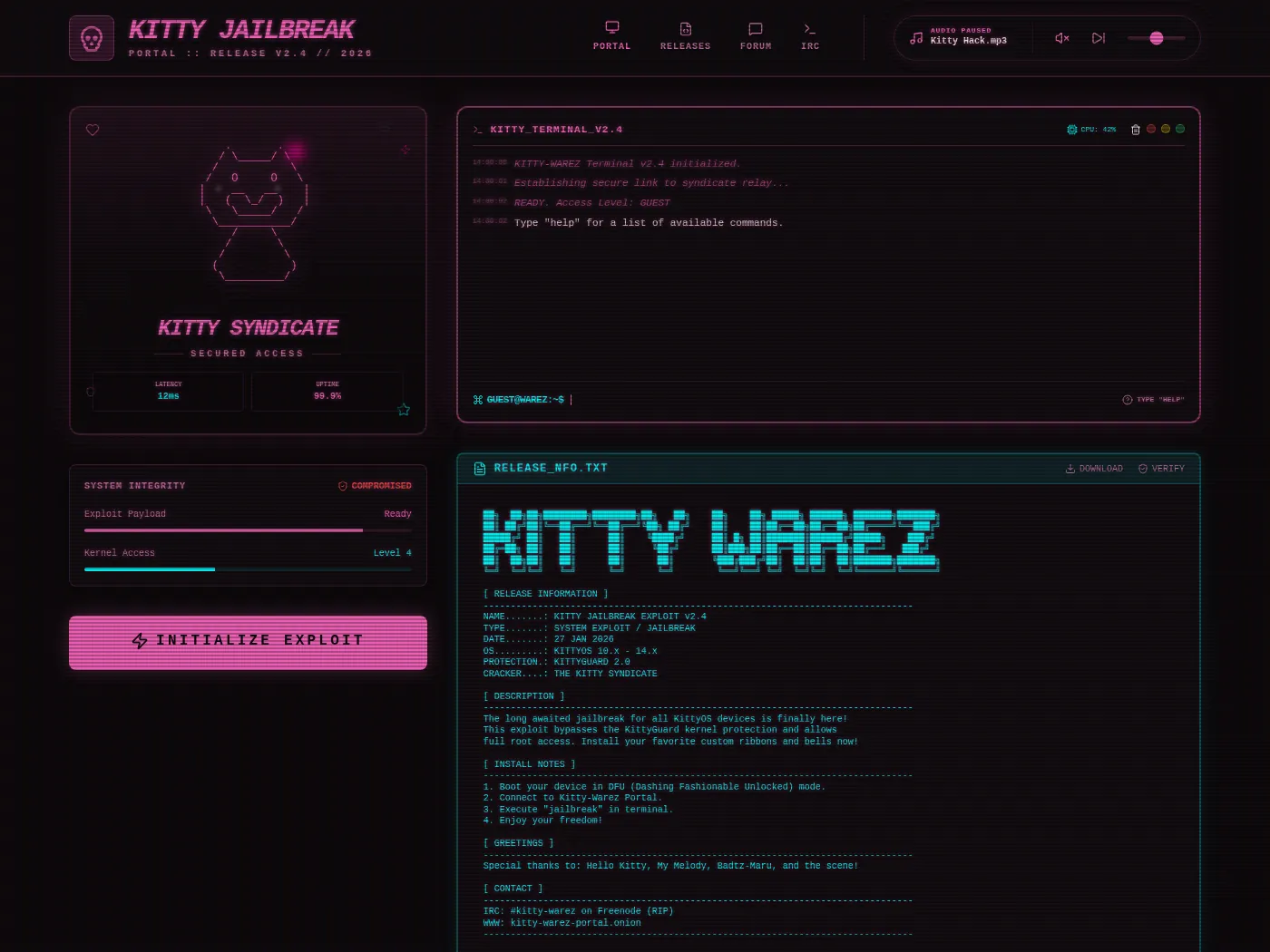 Kitty Jailbreak Portal
