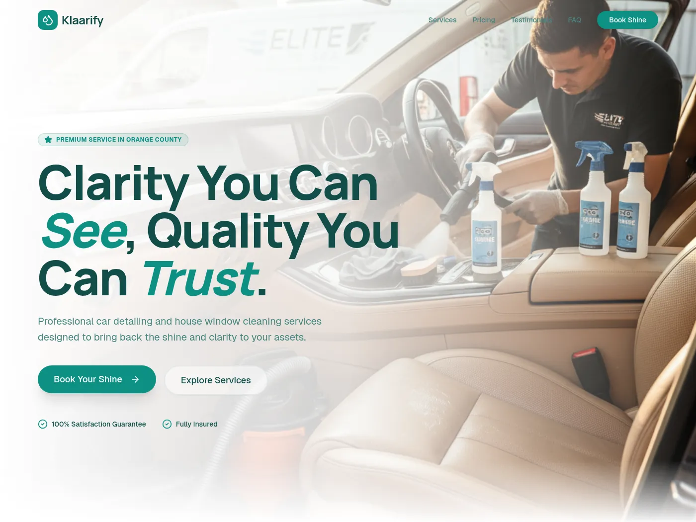 Klaarify Business Site