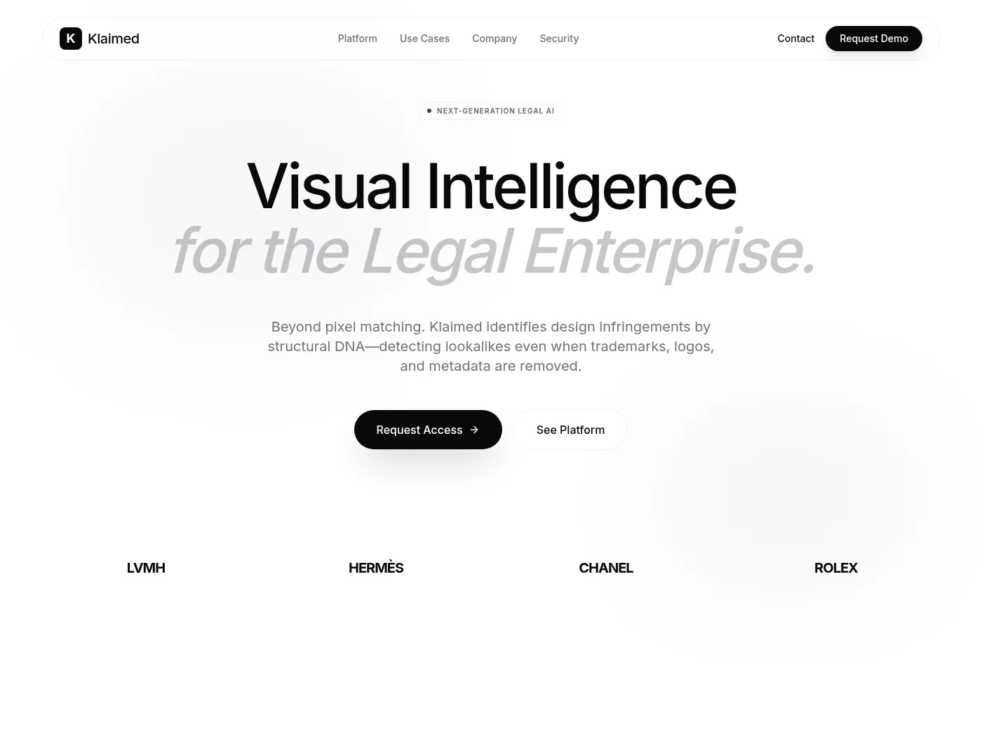 Klaimed Legaltech Redesign