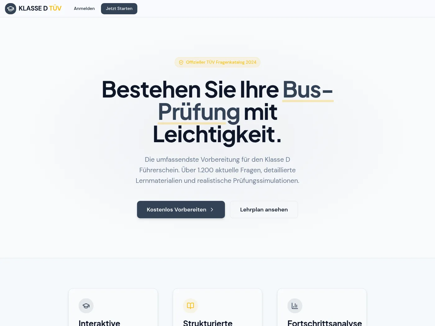Klasse D TÜV Exam Prep