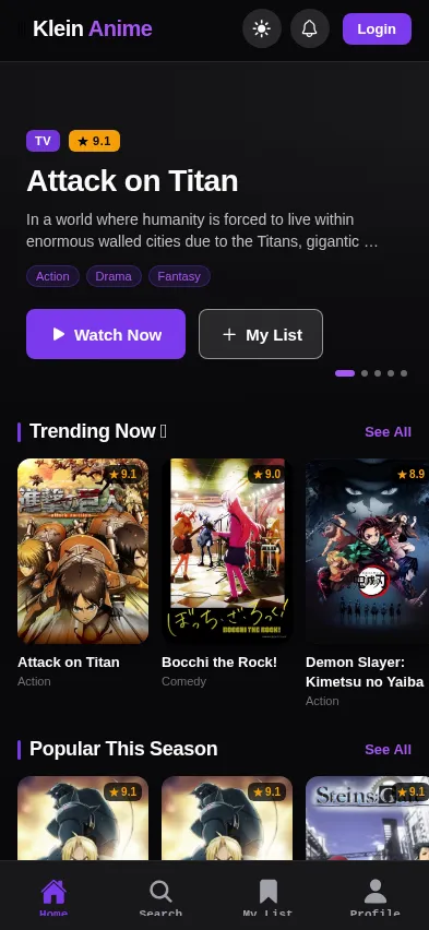 Klein Anime Stream