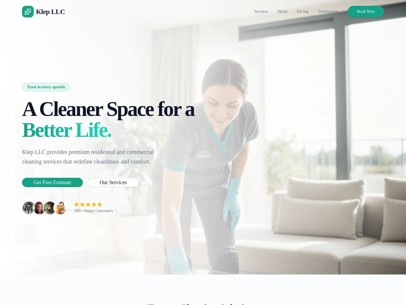 Klep LLC Cleaning Site