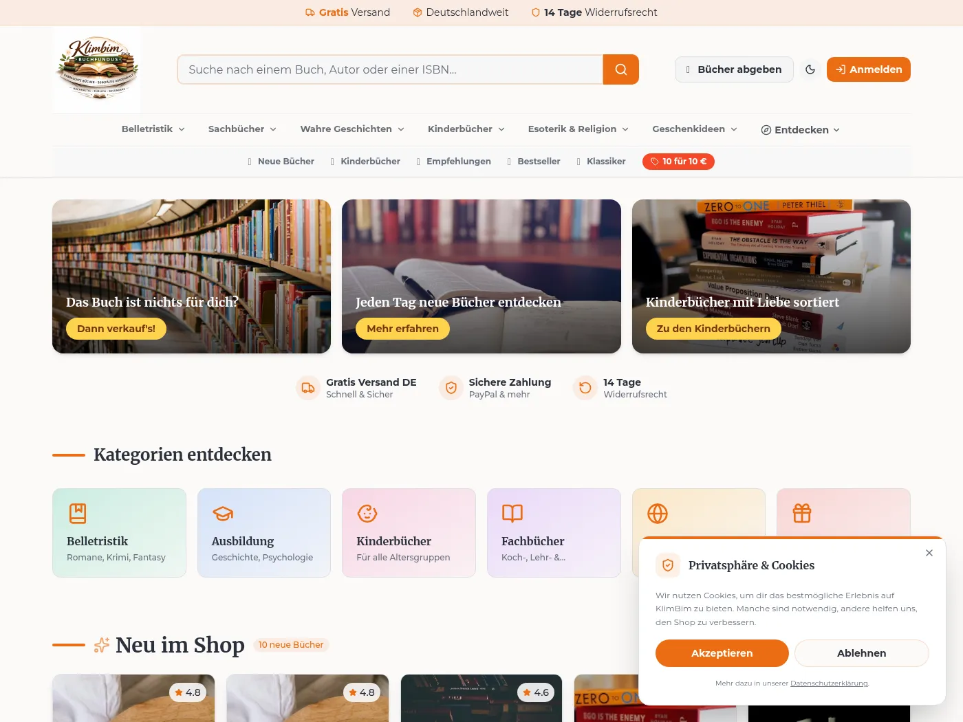 Klimbim Shop - Buchfundus