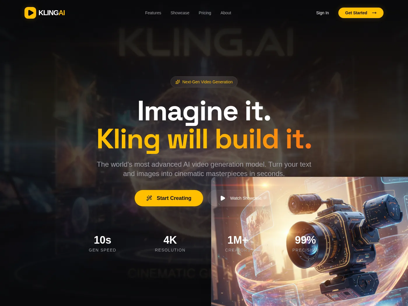 Kling AI Website