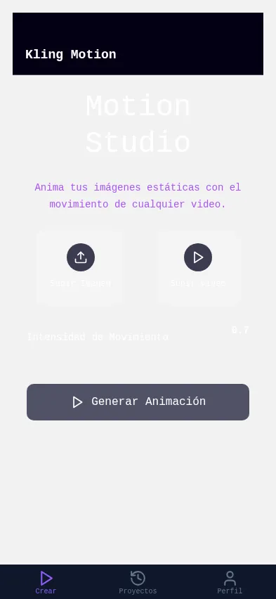 Kling Motion Studio