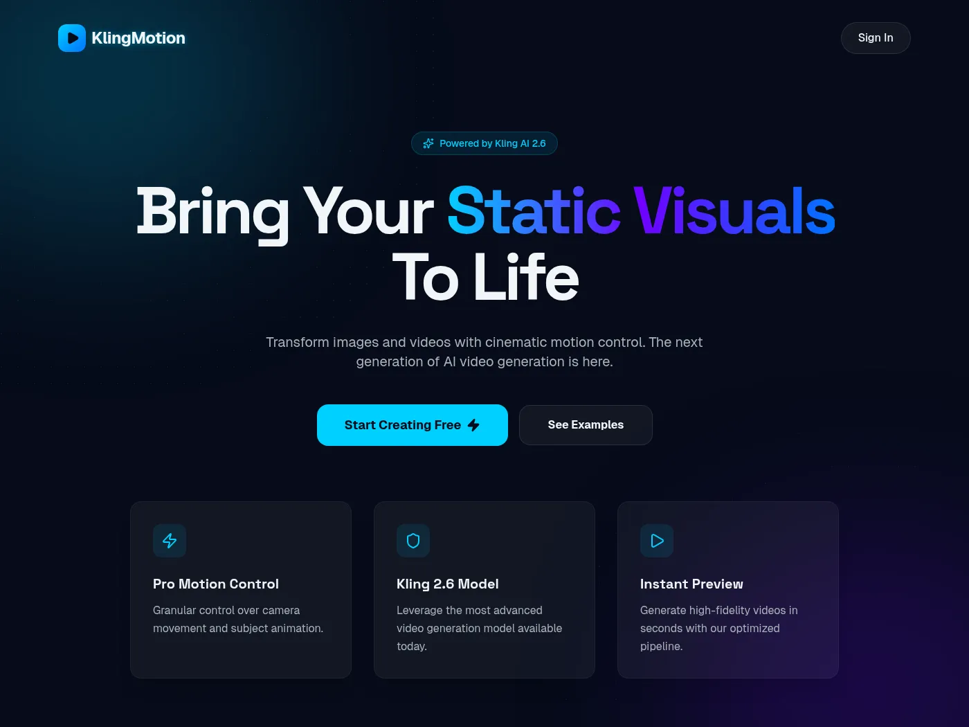 Kling Motion Video Maker